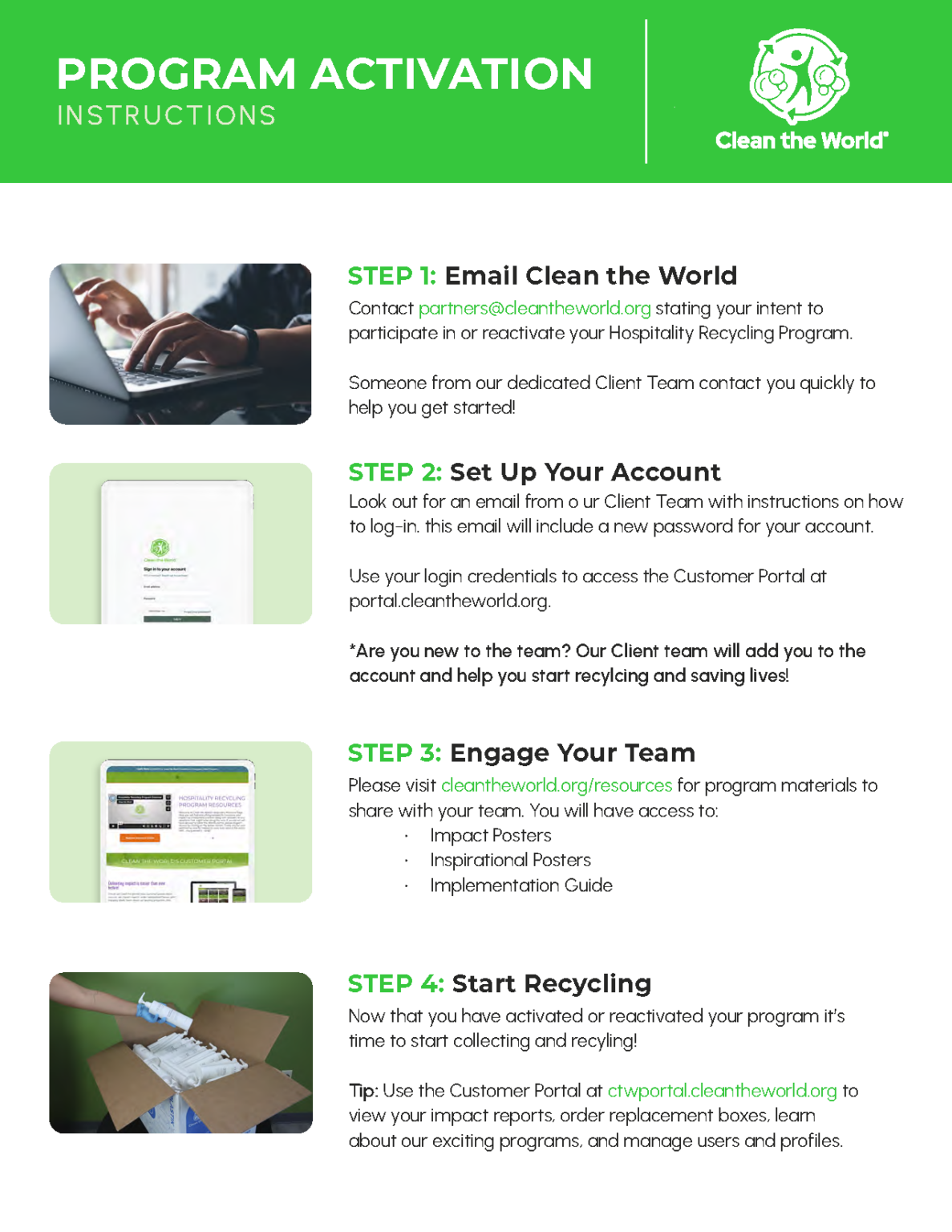 Resources Page (US 2024) - Clean the World